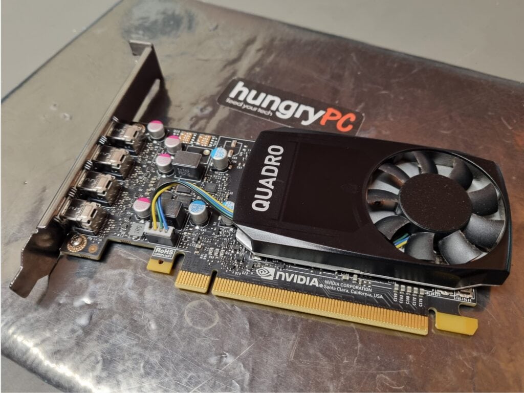 Nvidia Quadro P620 2GB Graphics Card, Full Height PCI-E, 4x Mini ...