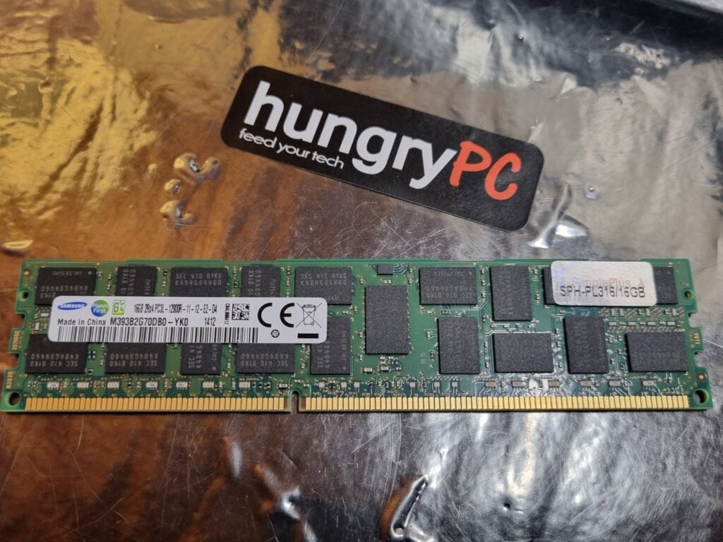 16GB 2Rx4 PC3L-12800R 11-12-E2-D4 ECC REGISTERED (Designed for Servers ...